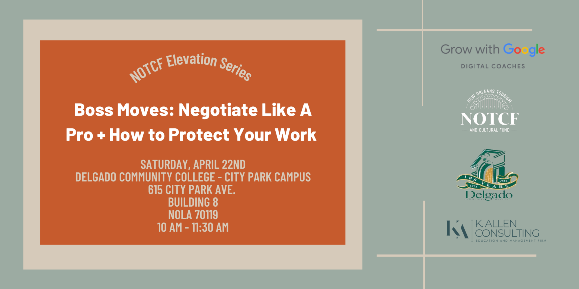 NOTCF Elevation Series: Boss Moves: Negotiate Like a Pro + How to ...