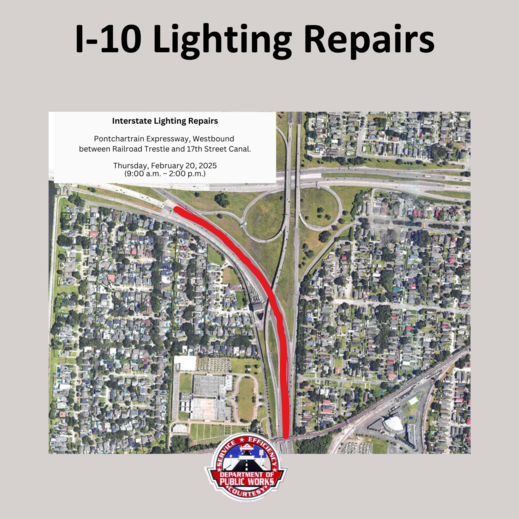 Traffic Advisory: Pontchartrain Expressway Westbound Left Lane Closure ...