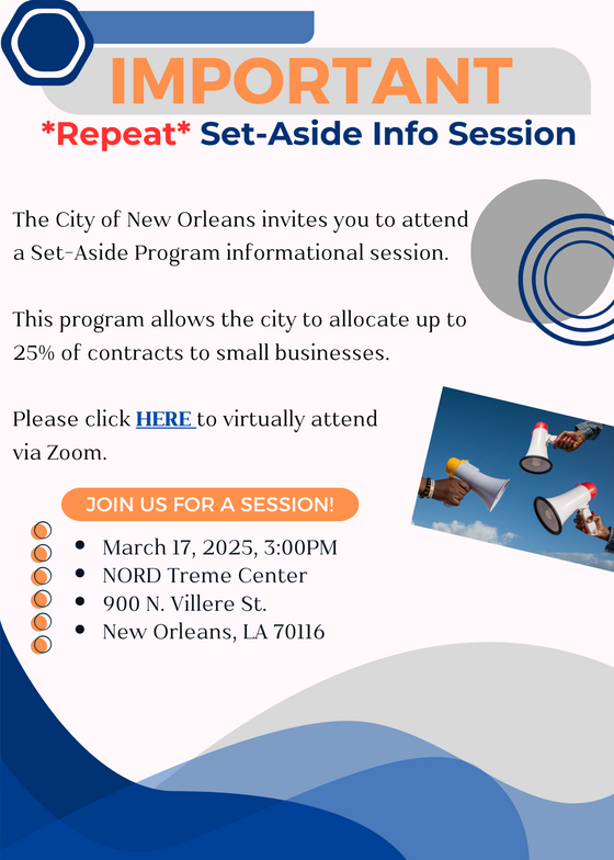 **Repeat** Set-Aside Informational Session