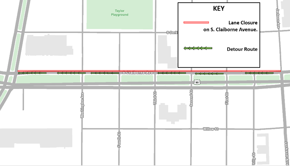 Temporary Lane Reduction: The 2200 through 2900 blocks of South ...