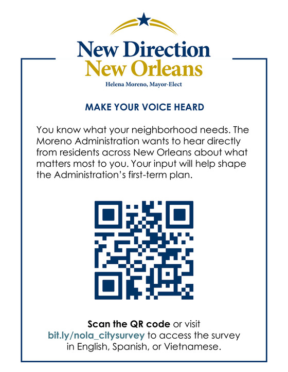 Make Your Voice Heard: Moreno Administration Survey