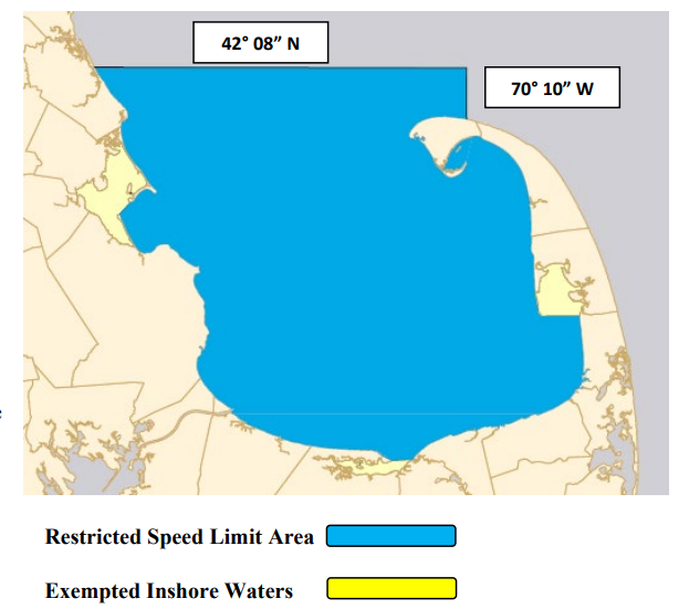 Reminder of Seasonal Small Vessel Speed Limit in Cape Cod Bay