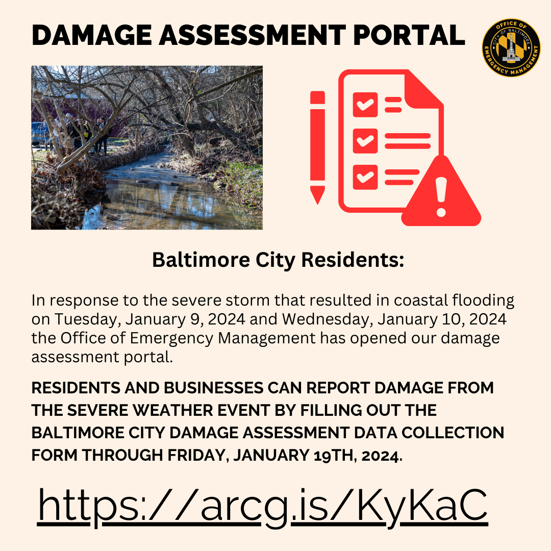 Baltimore City Damage Assessment Portal