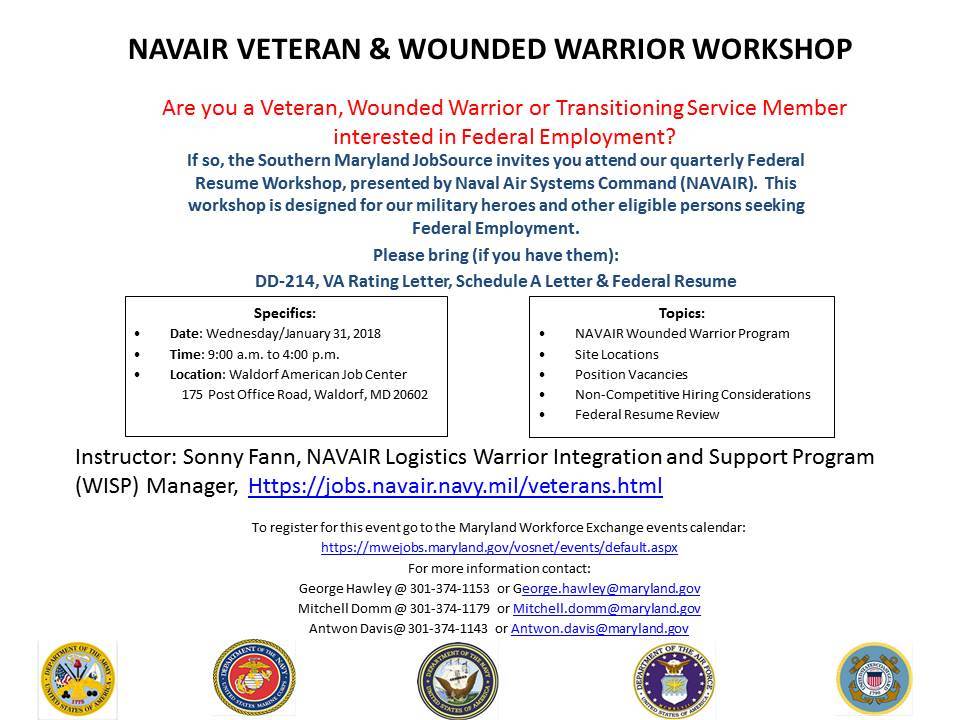 NAVAIR Veteran & Wounded Warrior Workshop