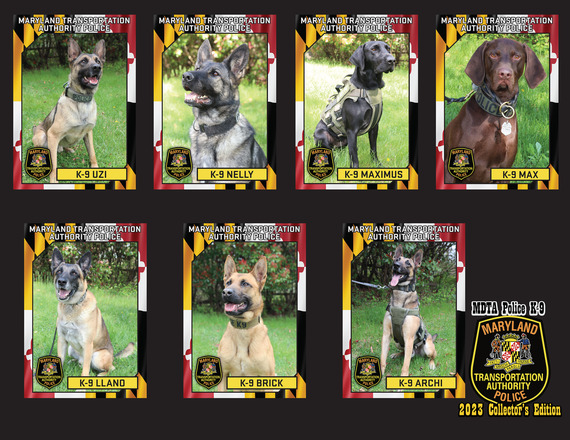 MDTA Police Release New Collectible K-9 Cards