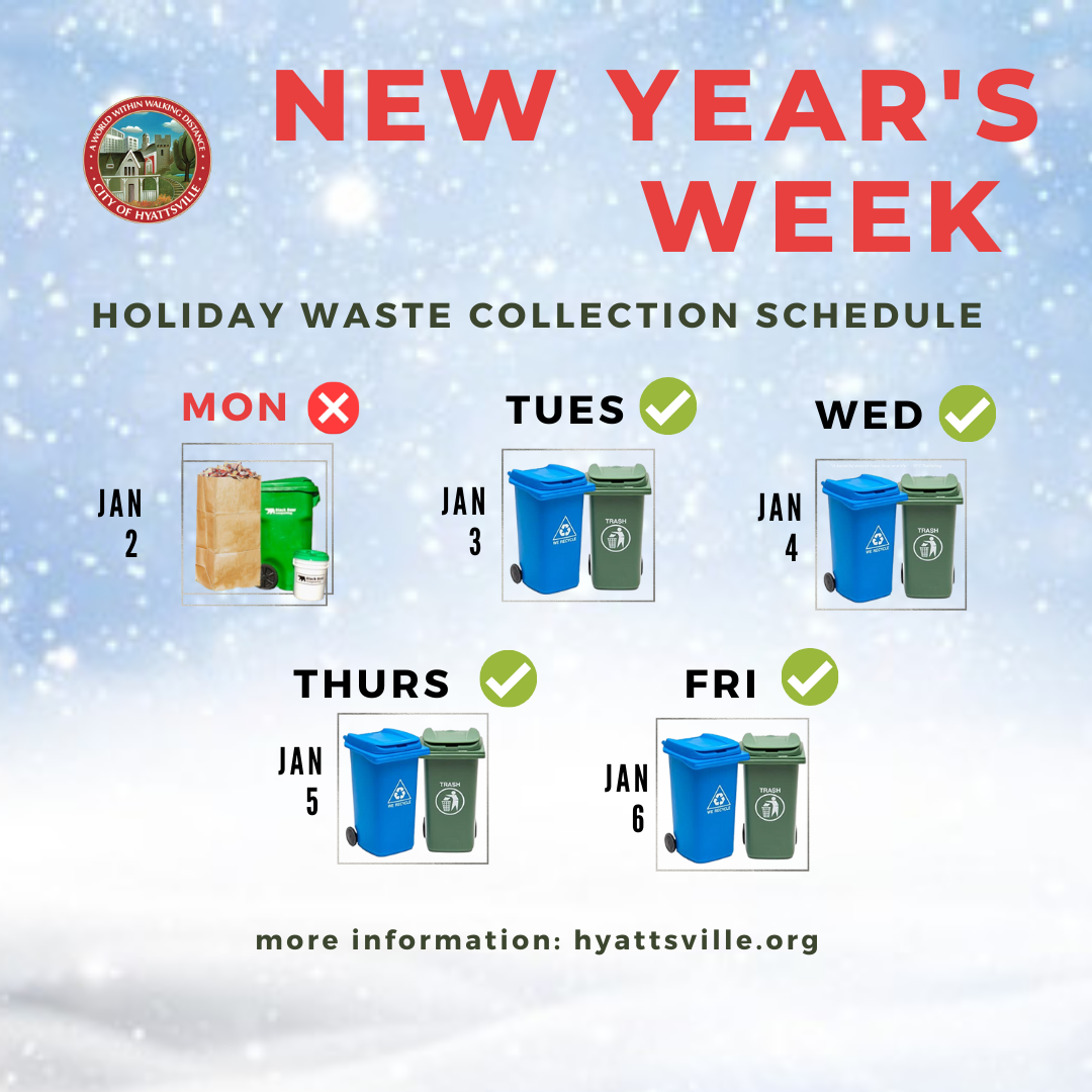 HOLIDAY CLOSURES & CHANGES IN WASTE SERVICES