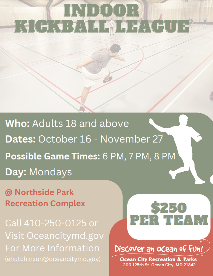 Adult Indoor Kickball League Ocean City