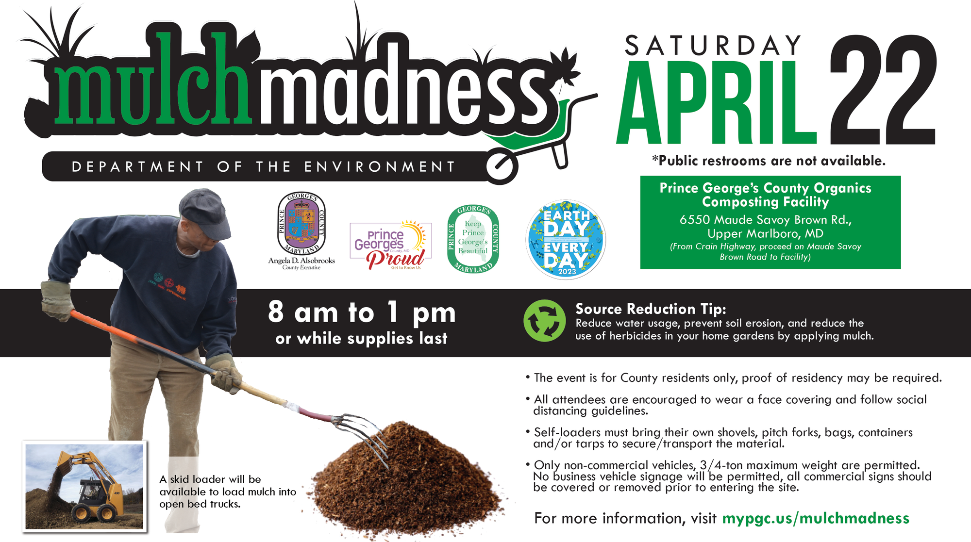 TOMORROW: GRAB YOUR FREE MULCH - Saturday, April 22