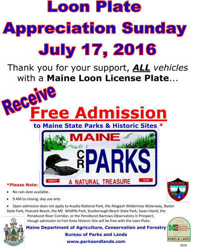 Loon Plate Appreciation Day is Sunday, July 17, 2016