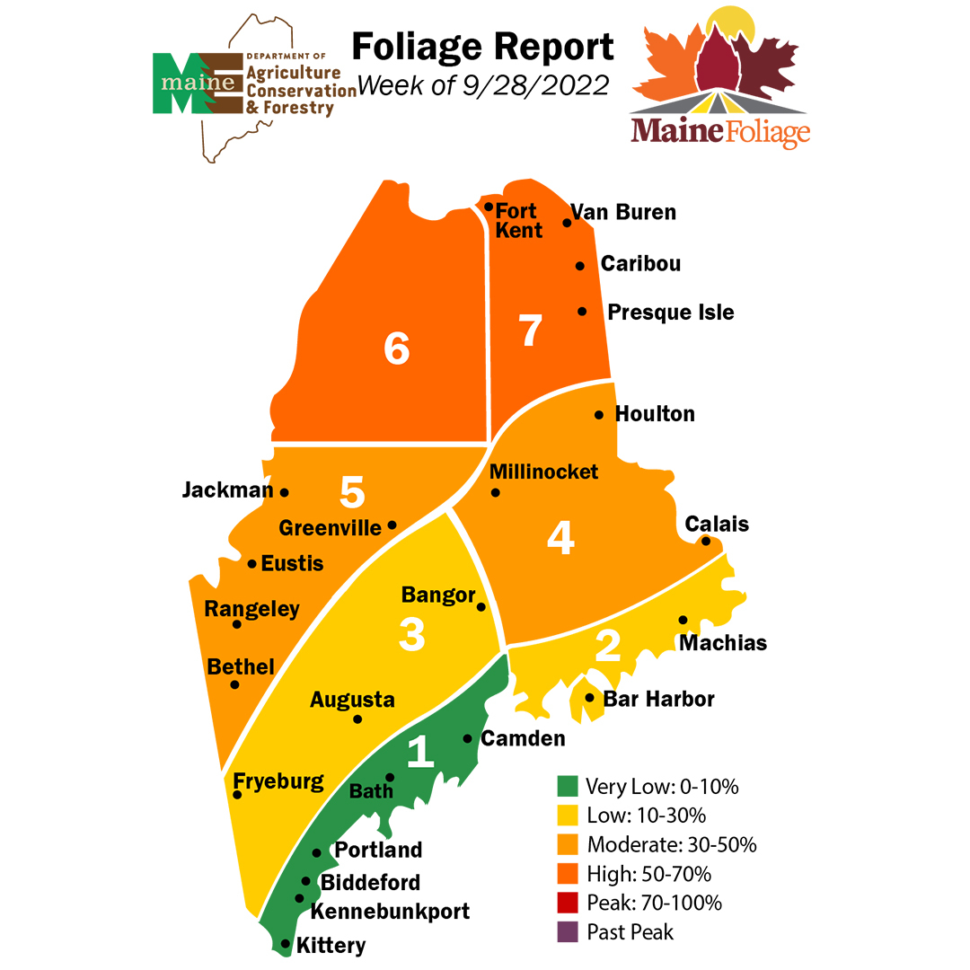 Maine Foliage Weekly Report - September 28, 2022