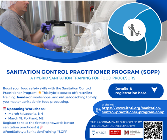 UMaine Extension Program: Sanitation Controls Practitioner Program ...