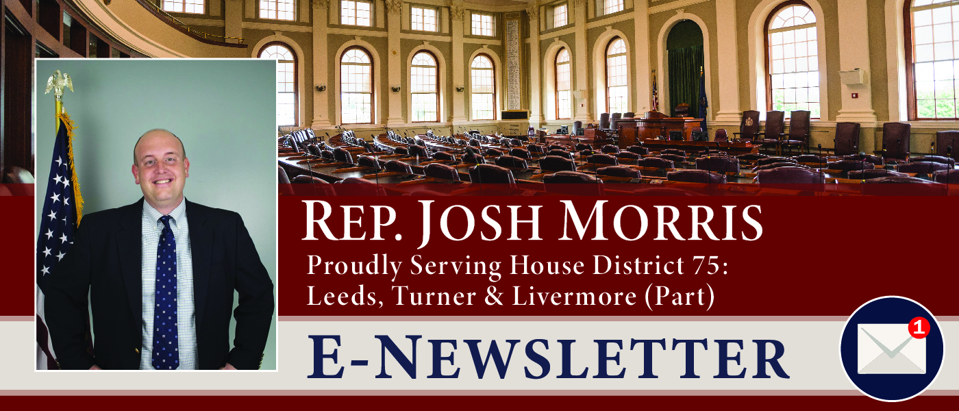 📝 E-Newsletter from Representative Joshua Morris