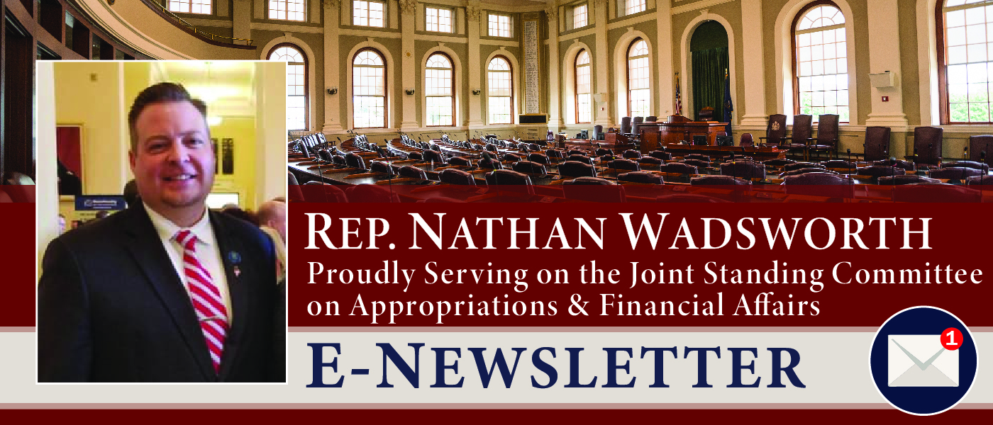 ️State News Update from Representative Nathan Wadsworth