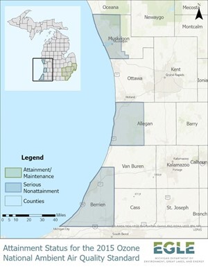 Public Comment Open for West Michigan Serious Ozone Nonattainment Submittal