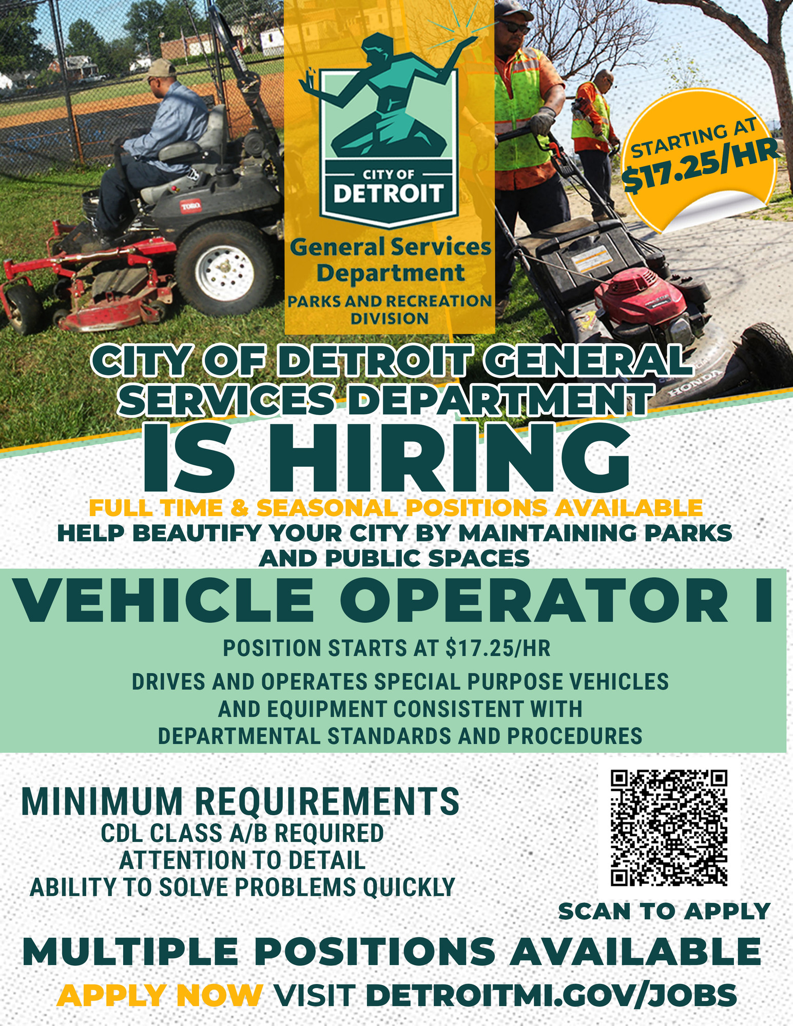 General Services Department is HIRING! APPLY NOW