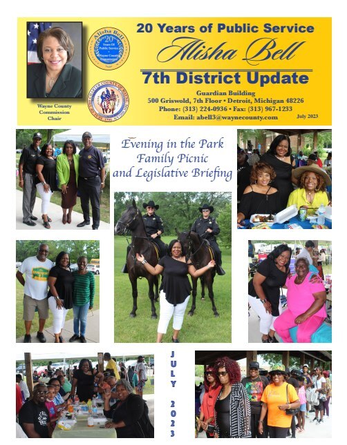 Commissioner Alisha Bell July E-Newsletter