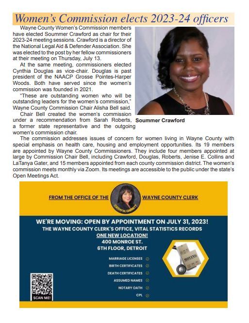 Commissioner Alisha Bell July E-Newsletter