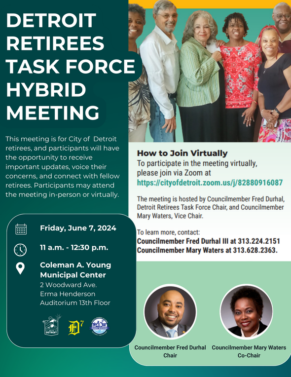 Join us at the Retirees Task Force Meeting