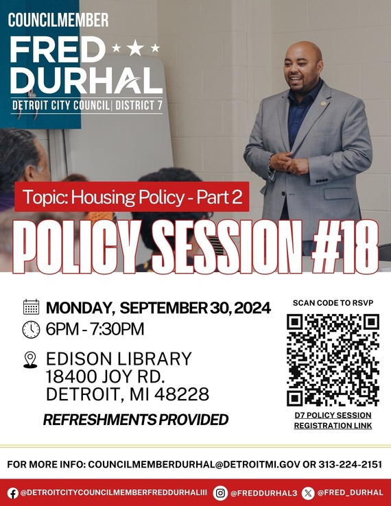 Happening Today! Join us at Our 18th Policy Session on Housing Part 2