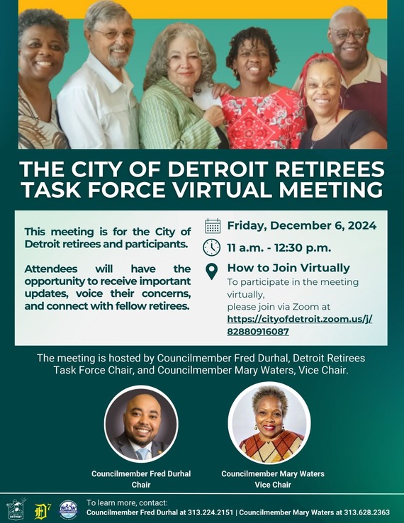 Happening Tomorrow! - Join The Retiree Taskforce Virtual Meeting