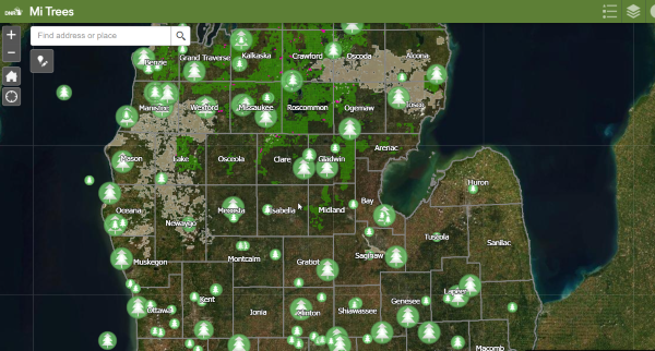 Come on, Michiganders! Plant a tree and map it