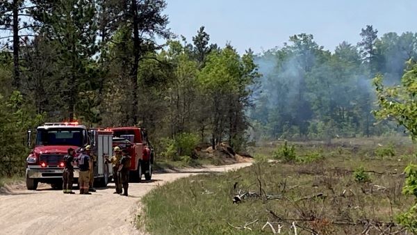 Wisconsin firefighters arrive to help with Grayling fire