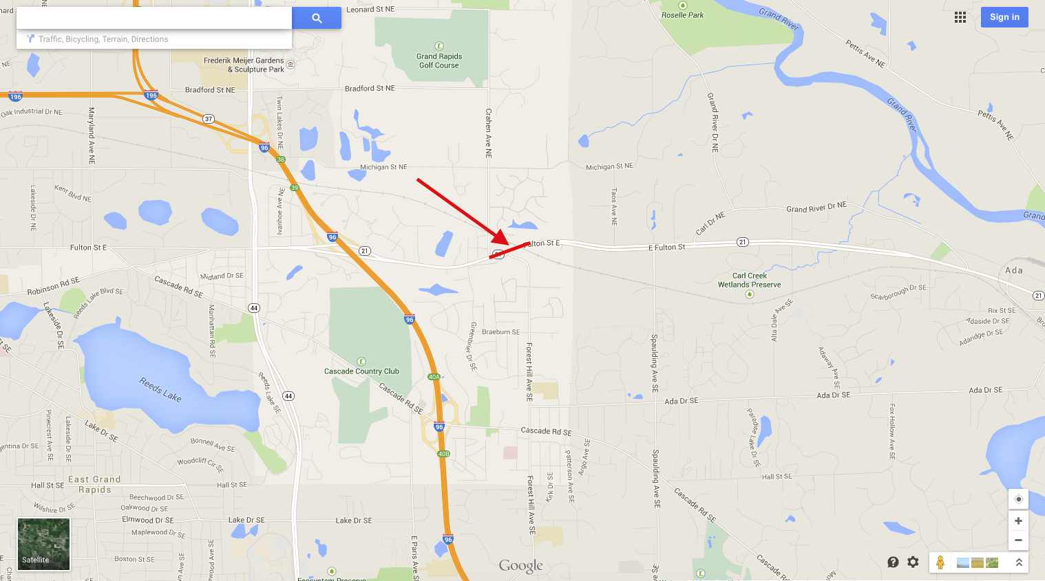 Lane closure: WB M-21 (Fulton Street), Kent County, March 12