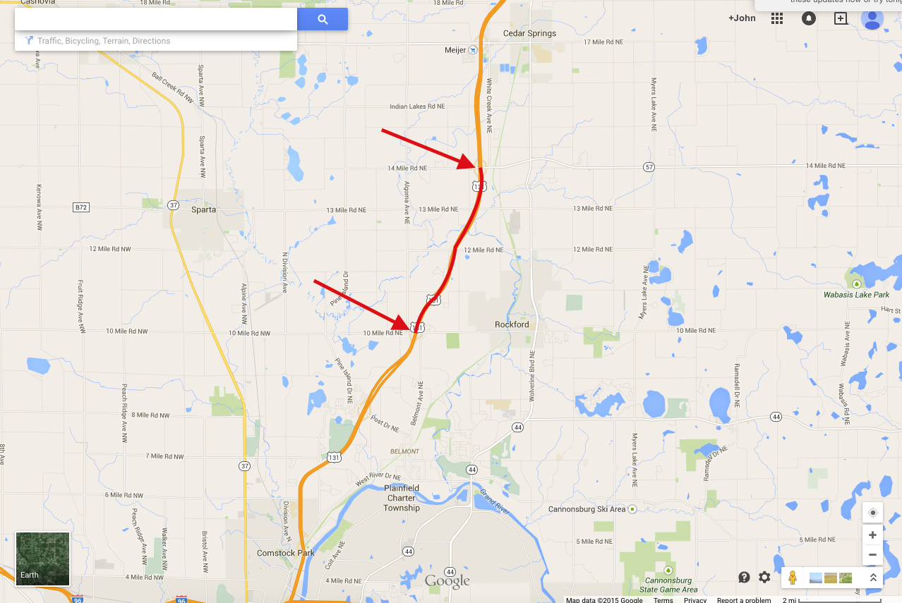 Lane closures: SB US-131, Kent County, April 29