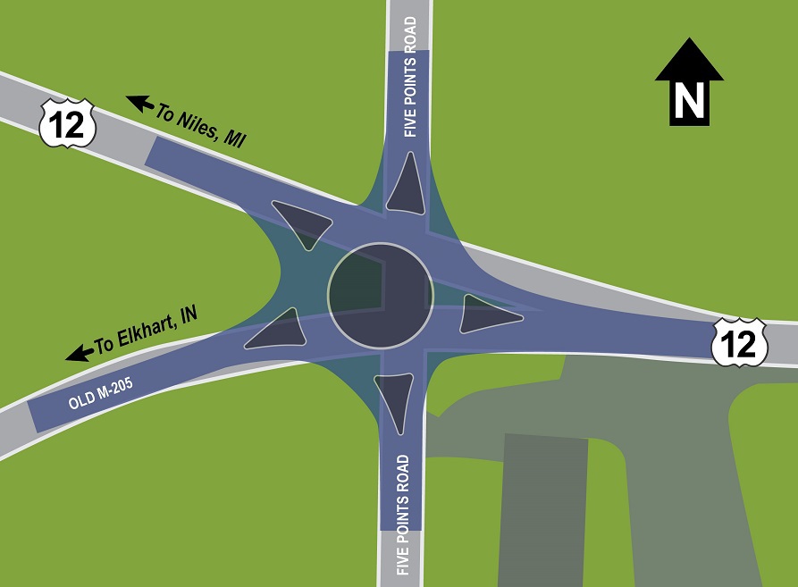 Mason Township's "Five Points" intersection planned to be replaced with ...