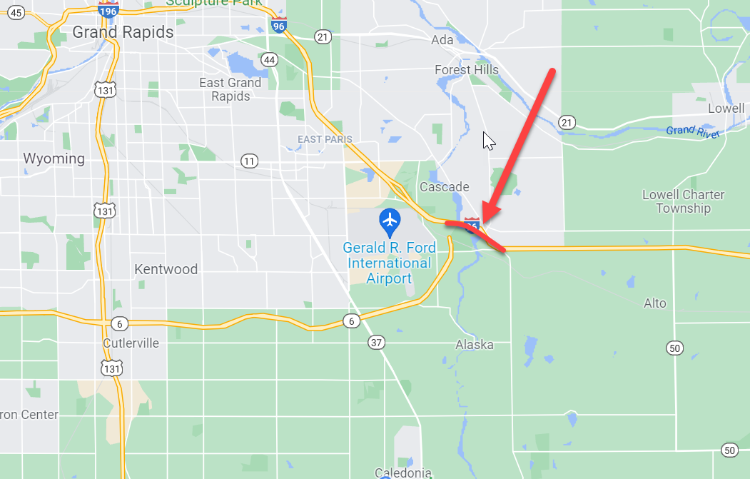 Lane closures: WB I-96, Kent County, February 1 & 2