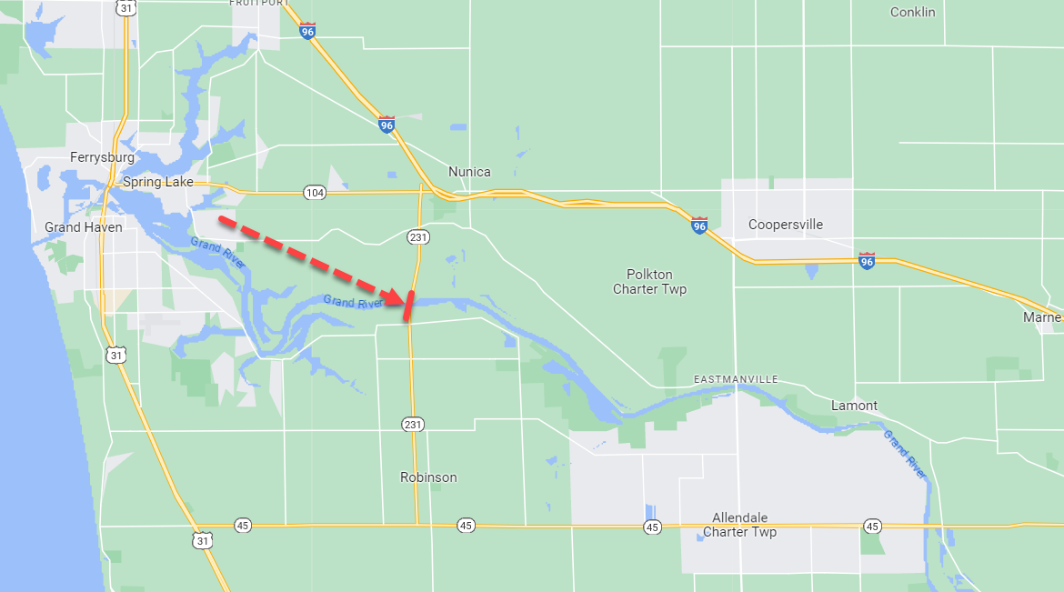 Lane closures: M-231, Ottawa County, May 2 - 12