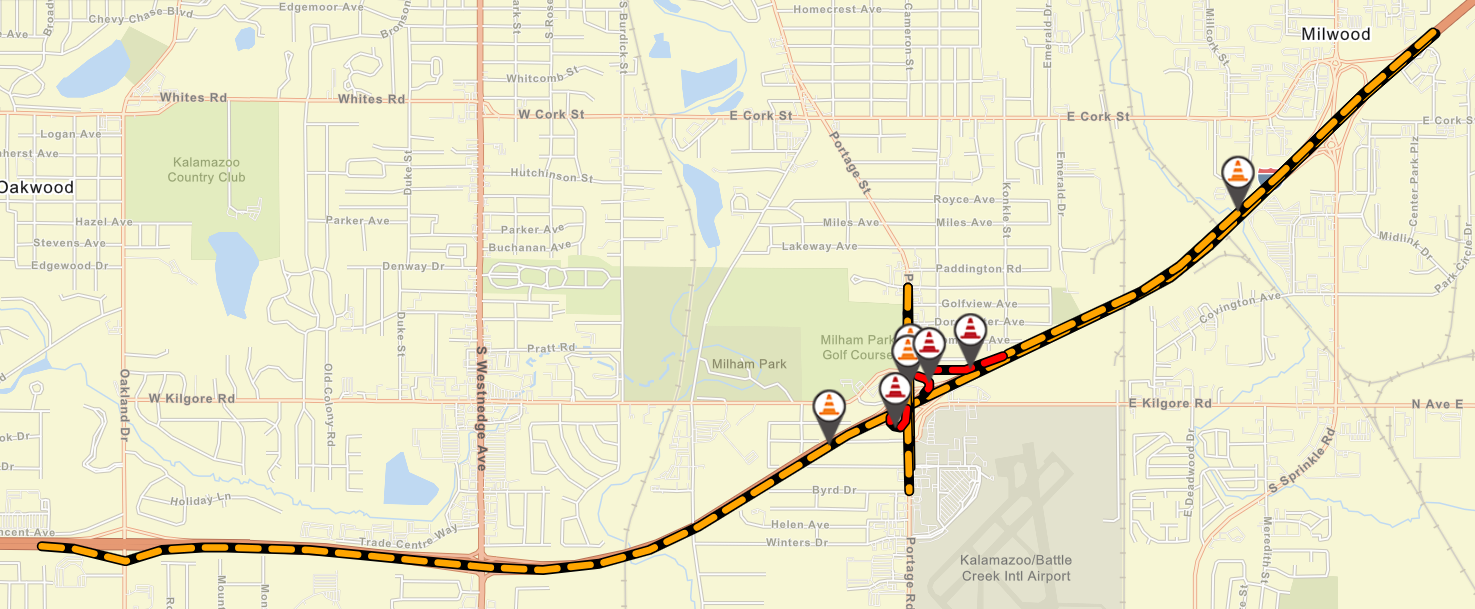 Traffic Advisory – I-94 lane and ramp closures in Kalamazoo Oct. 27-28