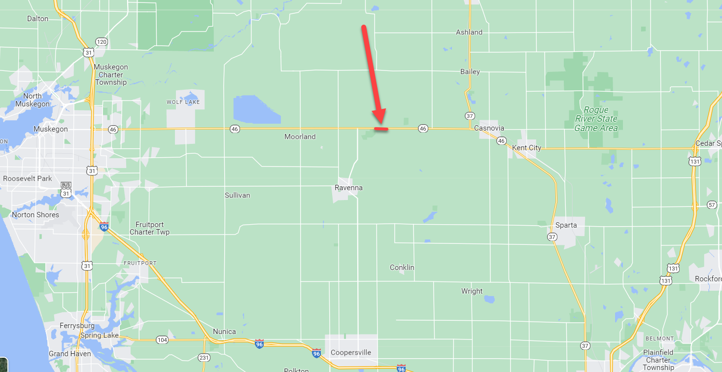 Lane closures: M-46 (Apple Ave), Muskegon County, October 30 - November 8