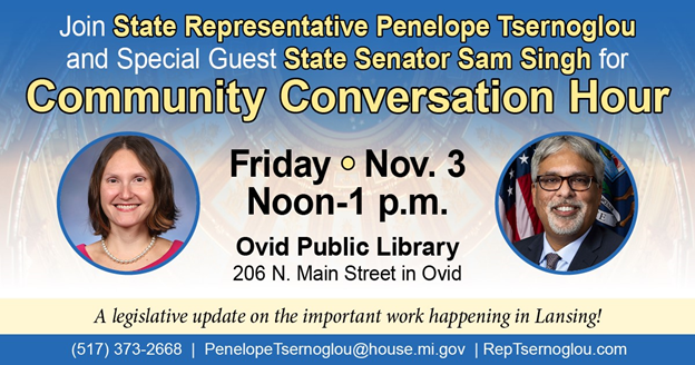 JOIN ME for a Community Conversation with special guest Sen. Sam Singh ...