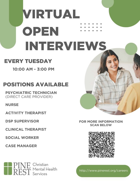 Last Chance to Register for the Pine Rest Mental Health Services ...