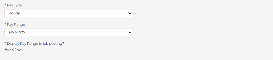 Wage range now required on PMTC jobs