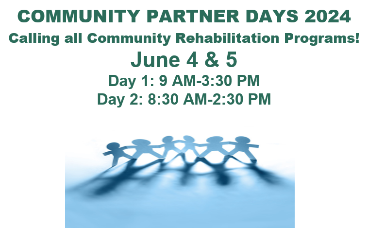Mark your calendar for the BSBP Community Partner Days!