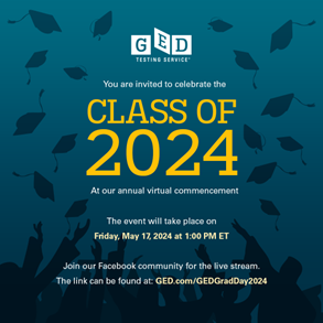 Don't Forget to Celebrate Your GED Grads!