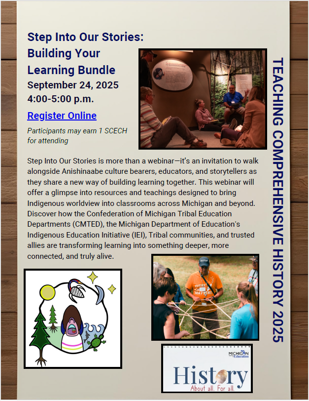 MDE Teaching Comprehensive History Webinar Series: Step Into Our Stories: Building Your Learning ...
