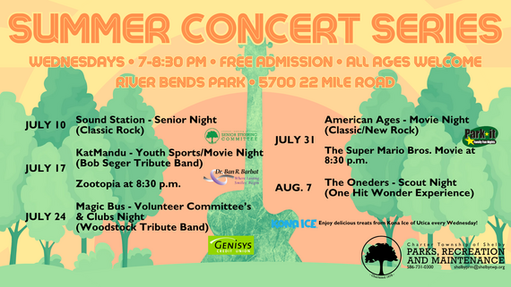 Exciting Summer Concert Series at River Bends Park - Starting July 10!