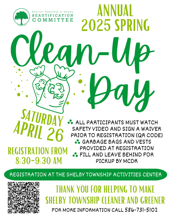 Join Shelby Township for Clean-Up Day