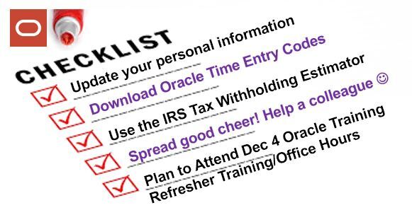 Oracle Year-end Checklist + Navigation Refresher - Wed Dec 4th 1-2 PM ...