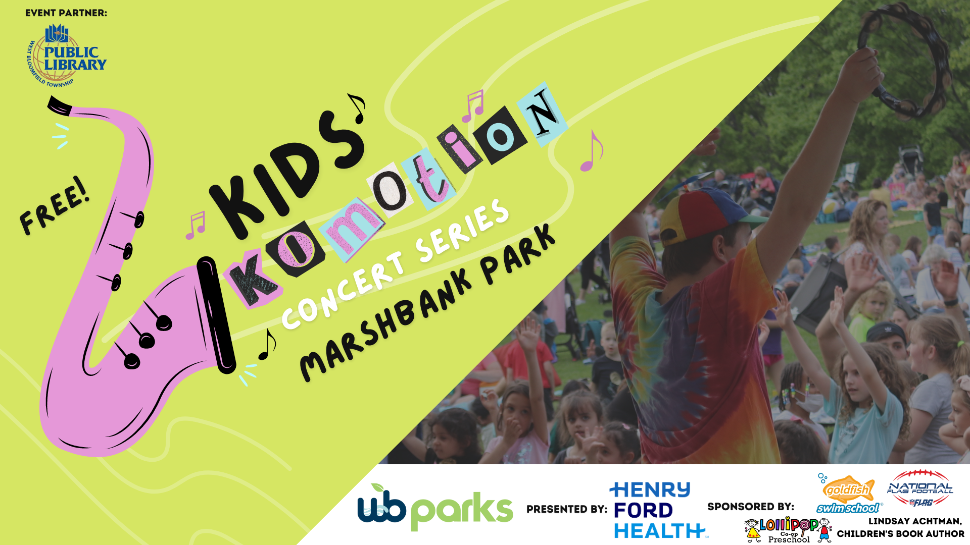 Make some noise for our next Kids Komotion Concert!