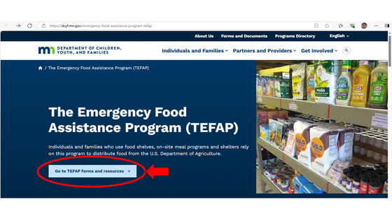 *UPDATED* Eligibility Forms and TEFAP Webpage from the Office of ...