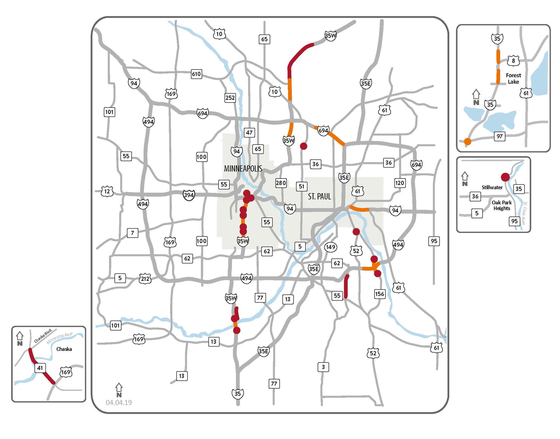 First Metro Weekend Traffic Impacts of 2019 for April 5-7