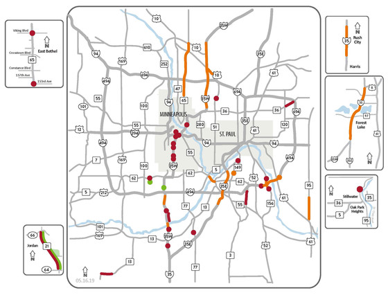 Weekend Traffic Impacts for May 17-19