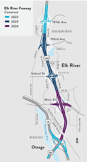 Hwy 169 Redefine Elk River: Construction begins April 2022