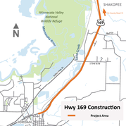 New Hwy 169 from Jordan to Shakopee project begins in 2024