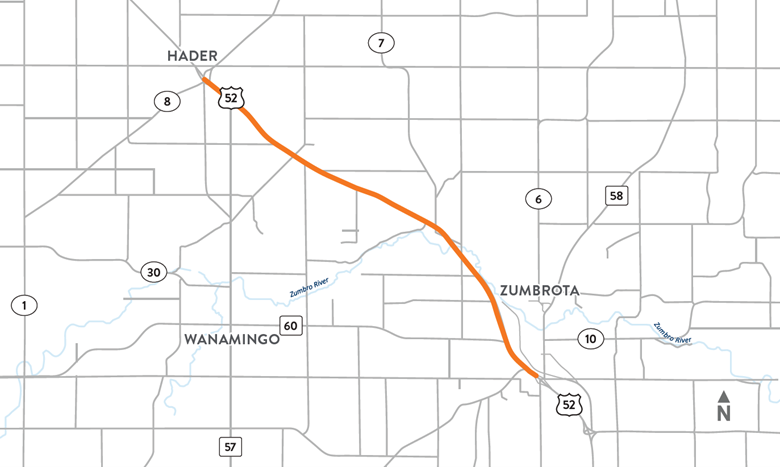 Public Meeting: Hwy 52 Study from Hader to Zumbrota