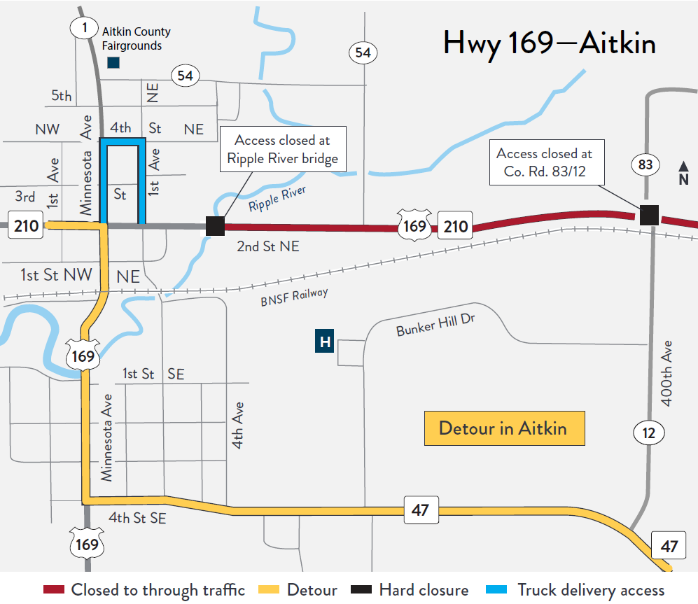 Hwy 169 Aitkin: July project update